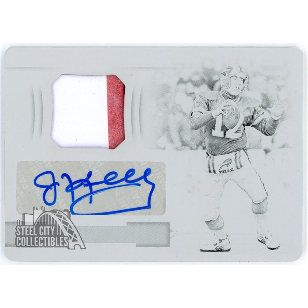Jim Kelly 2018 Panini National Treasures Printing Plate Patch Auto Card ...