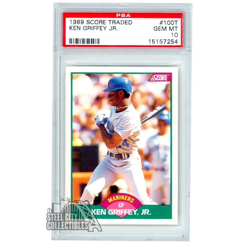 Ken Griffey Jr 1989 Score Traded Rookie Card #100T PSA 10 GEM MINT (Old ...