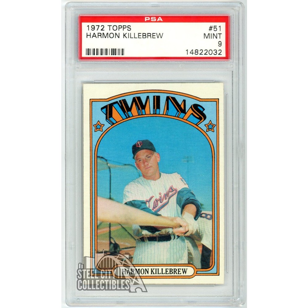 Harmon Killebrew 1972 Topps Card #51 PSA 9 Mint | Steel City Collectibles