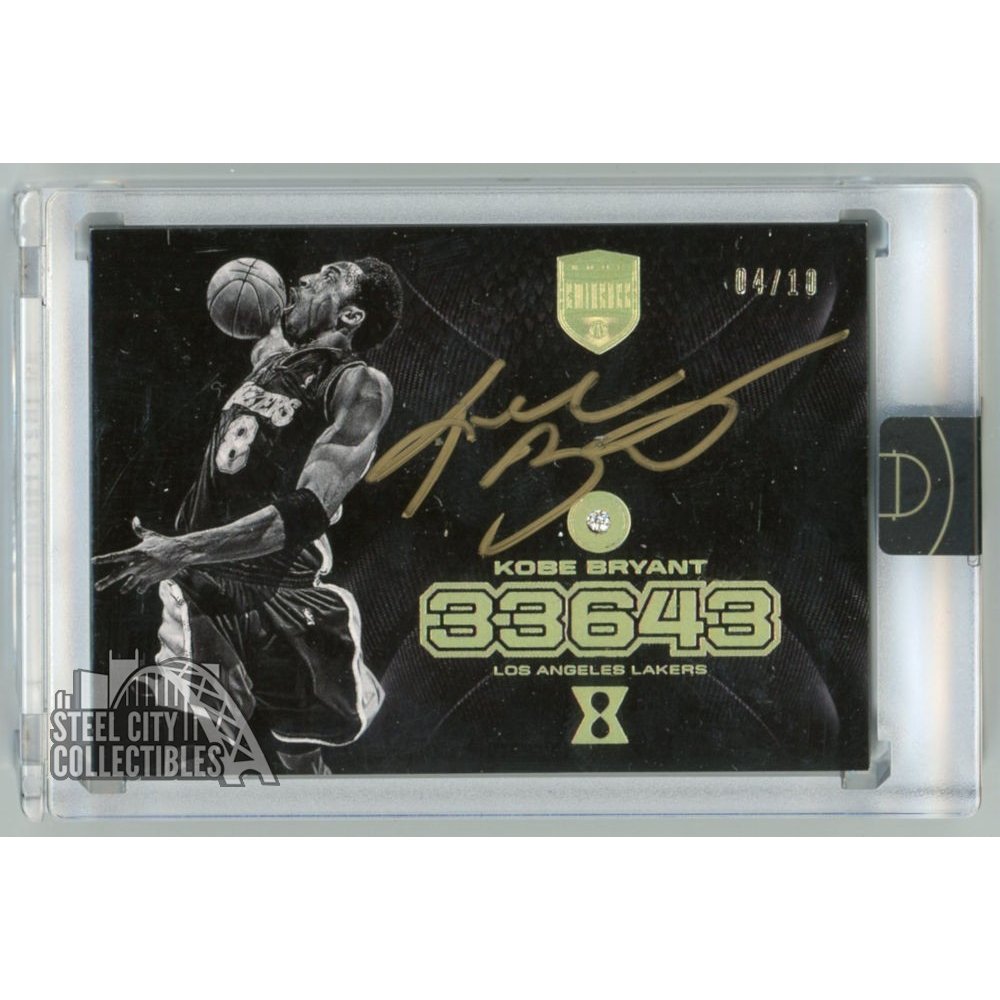 Kobe Bryant 2017-18 Panini Kobe Eminence 33643 Diamond Autograph 4/10 ...