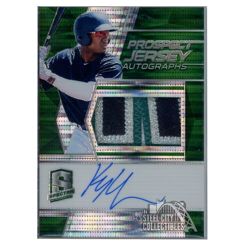 Kyle Lewis 2019 Panini Spectra Green Prospect Autograph Patch Card #PJA ...