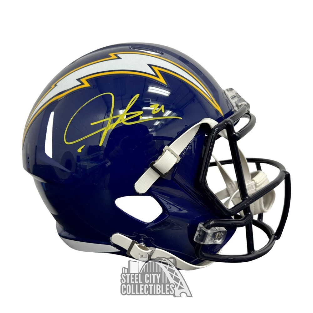 LaDainian Tomlinson Autographed San Diego 88-06 Throwback Replica Full-Size Football Helmet ...