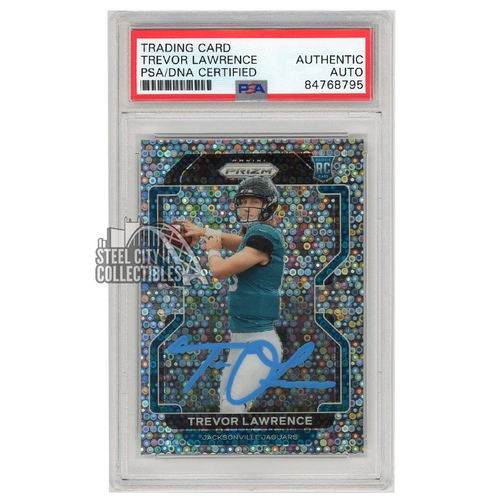 Trevor Lawrence 2021 Panini Prizm No Huddle Disco Variation Autograph ...