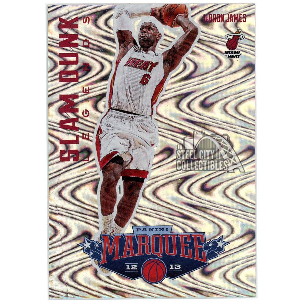 LeBron James 2012-13 Panini Marquee Slam Dunk Legends Card #1 | Steel ...