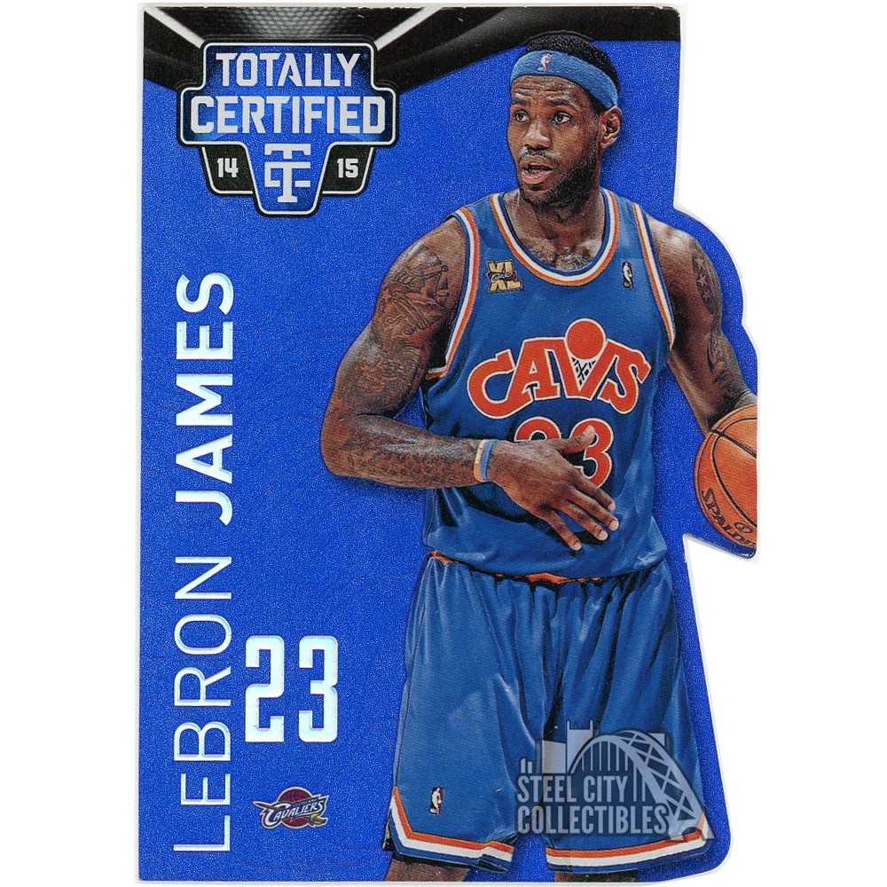 LeBron James 2014-15 Panini Totally Certified Dribbling Mirror Platinum ...