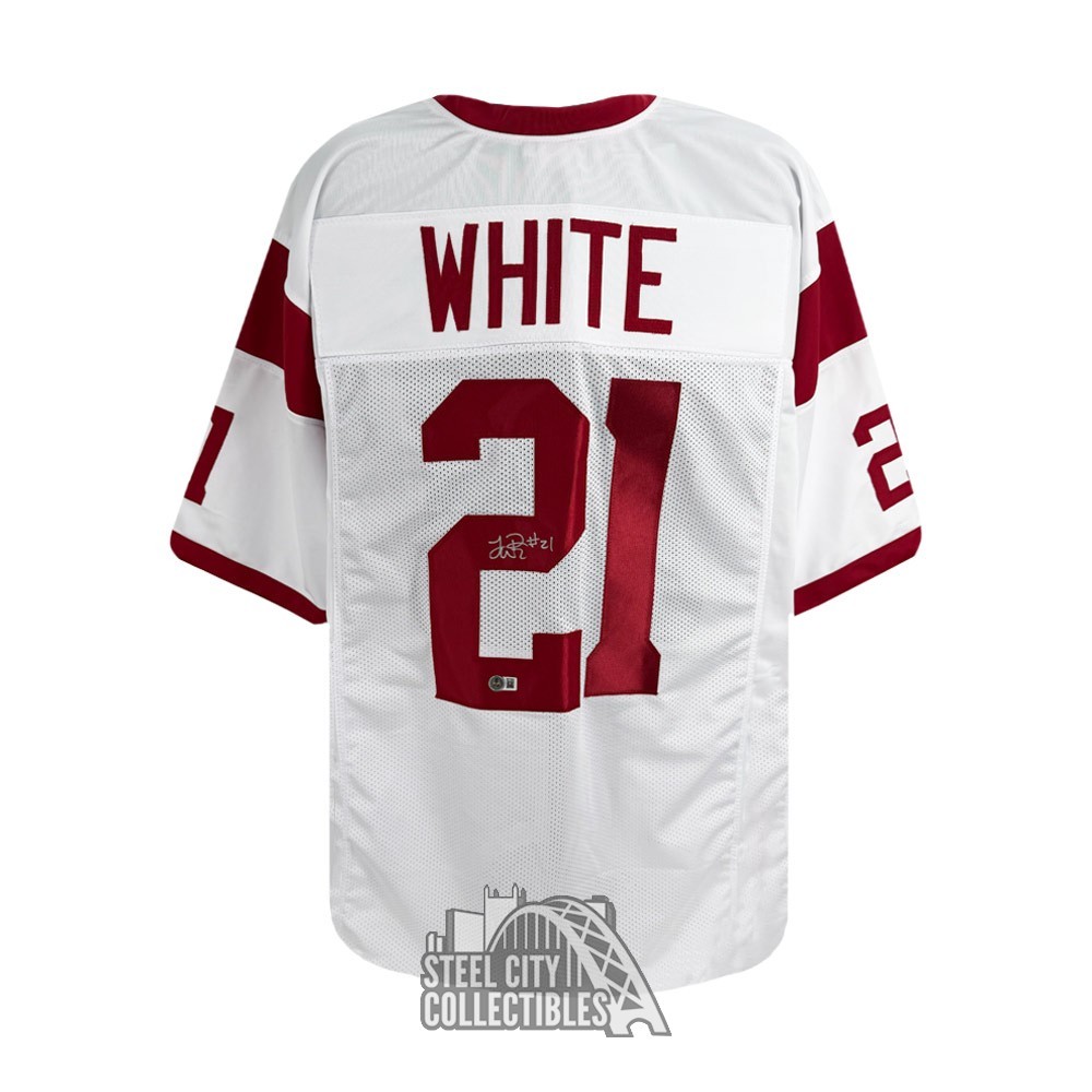 LenDale White Autographed USC Custom White Football Jersey - BAS ...