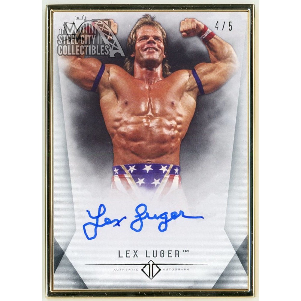 Lex Luger 2019 Topps WWE Transcendent Collection Autograph Black 4/5 ...