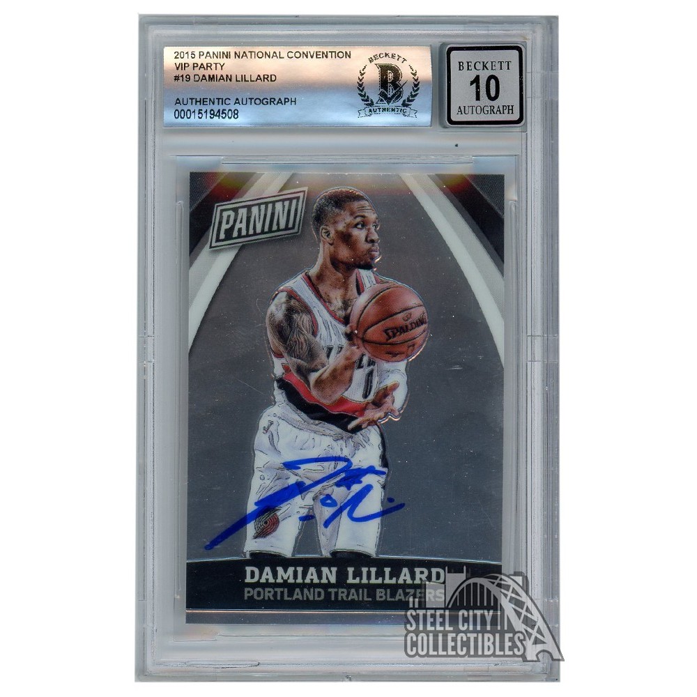 Damian Lillard 2015 Panini National Convention VIP Party Autograph Card ...