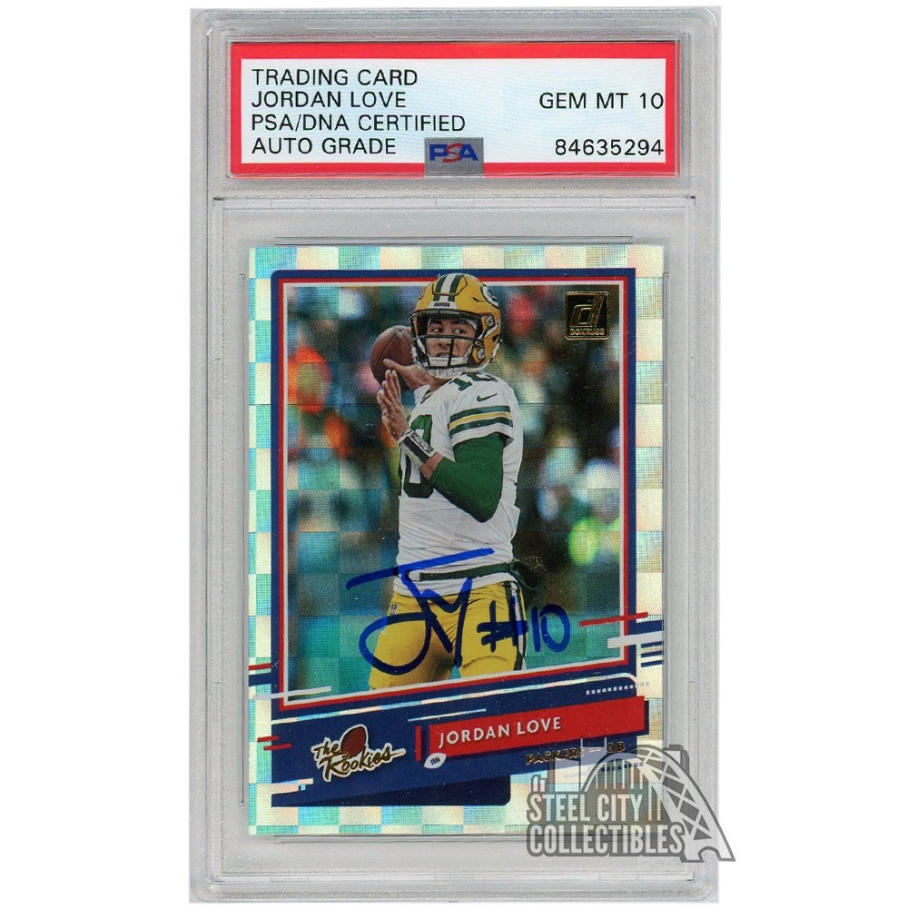 Jordan Love 2020 Panini Donruss The Rookies Autograph RC Card #TR-JL ...