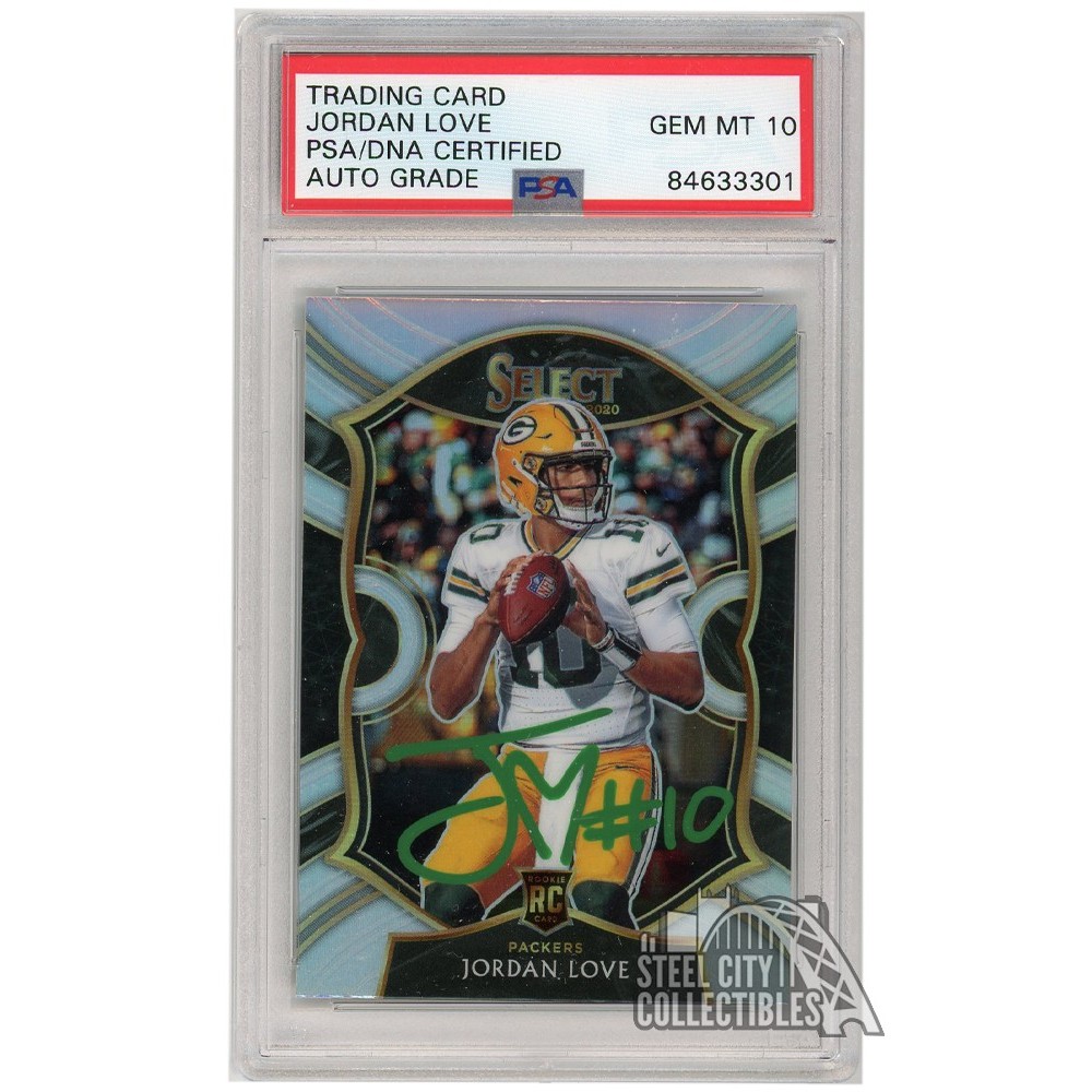 Jordan Love 2020 Panini Select Concourse Silver Autograph RC Card #47 ...