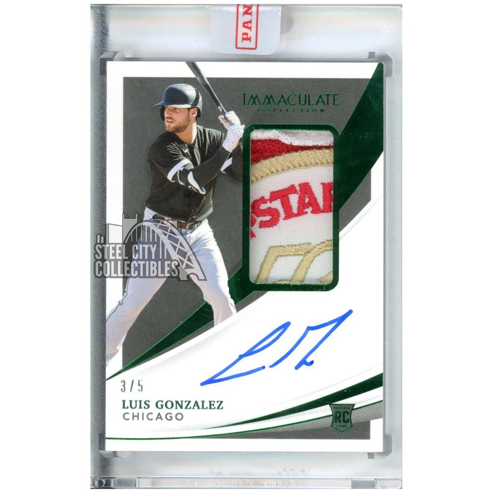 Luis Gonzalez 2021 Panini Immaculate Collection Green Autograph Rookie ...