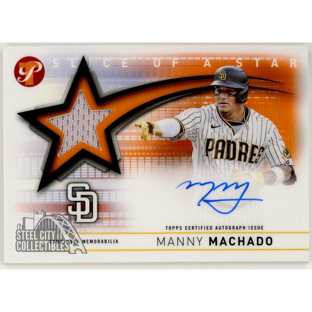 Manny Machado 2022 Topps Pristine Slice Of A Star Patch Autograph Card ...