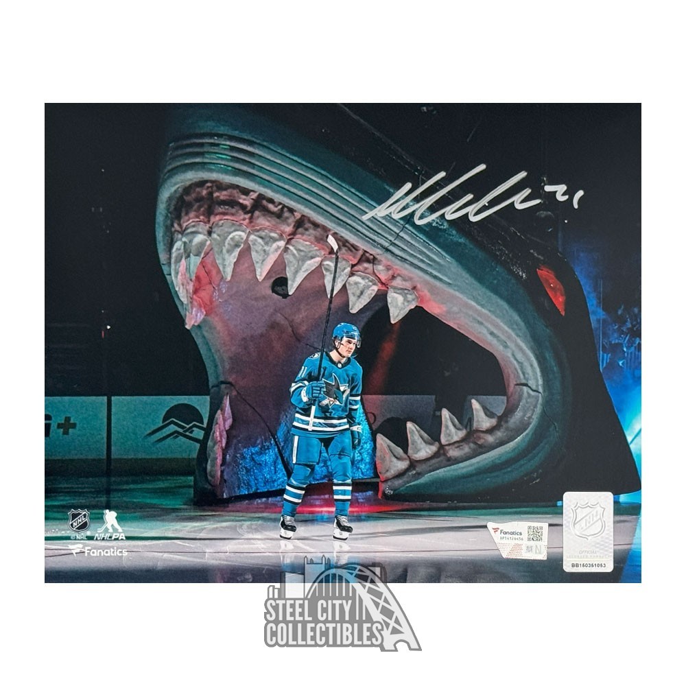 Macklin Celebrini Autographed San Jose 8x10 Hockey Photo - Fanatics ...