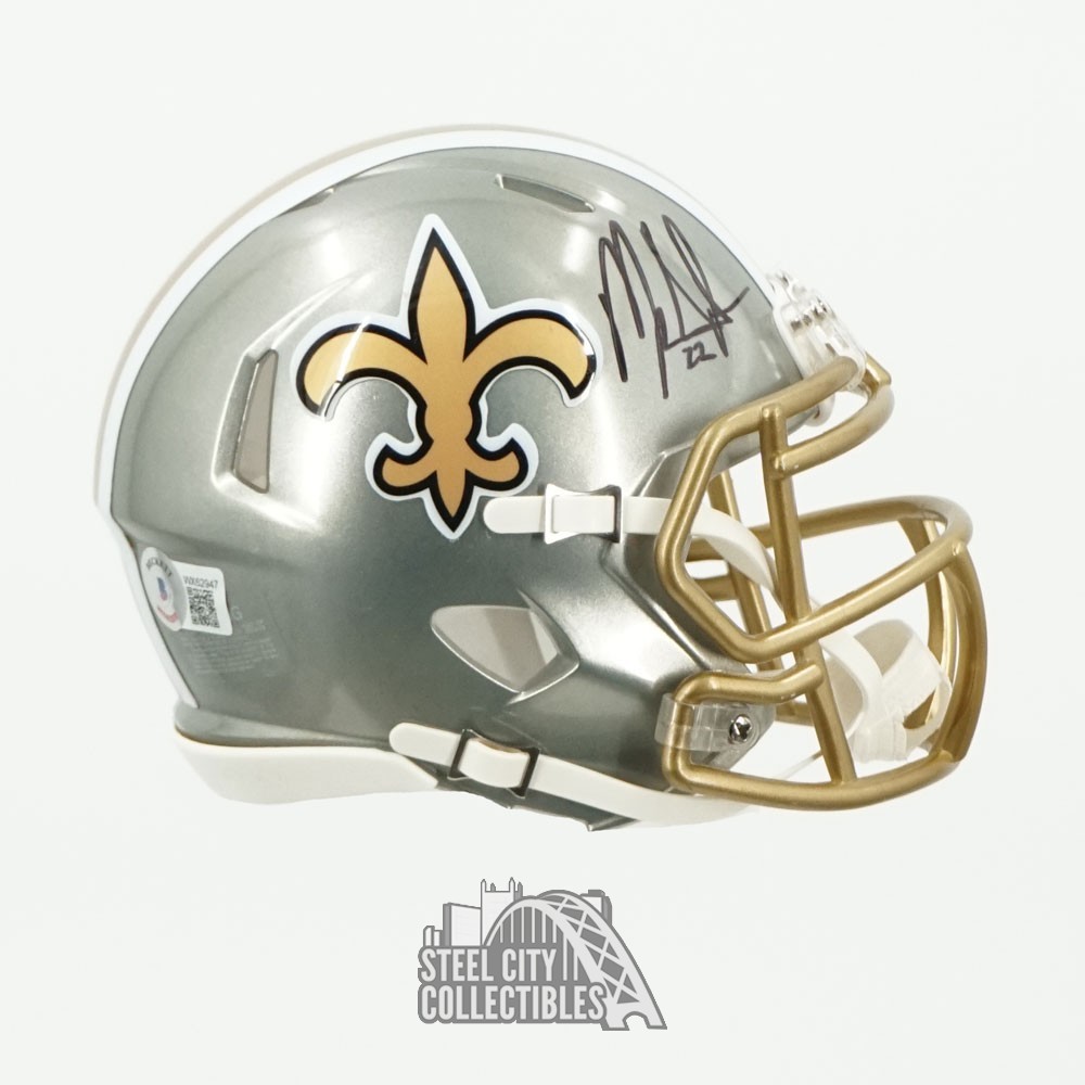 Mark Ingram Autographed New Orleans Flash Mini Football Helmet - BAS ...