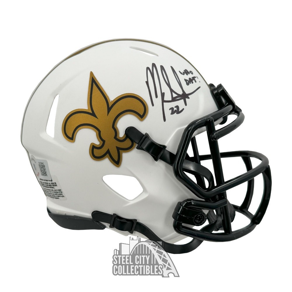 Mark Ingram Autographed Who Dat New Orleans Lunar Eclipse Mini Football ...