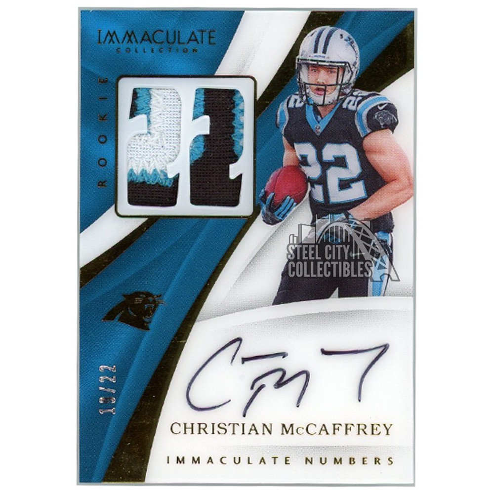 Christian McCaffrey 2017 Panini Immaculate Rookie Numbers Patch ...