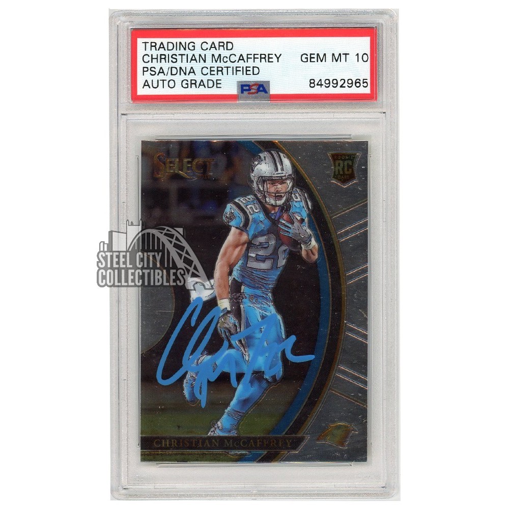 Christian McCaffrey 2017 Panini Select Concourse Autograph RC Card #74 ...