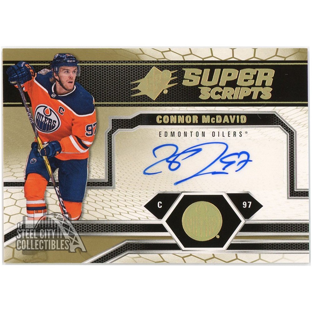 Connor McDavid 2018-19 Upper Deck SPX Super Scripts Autograph Card #SS ...