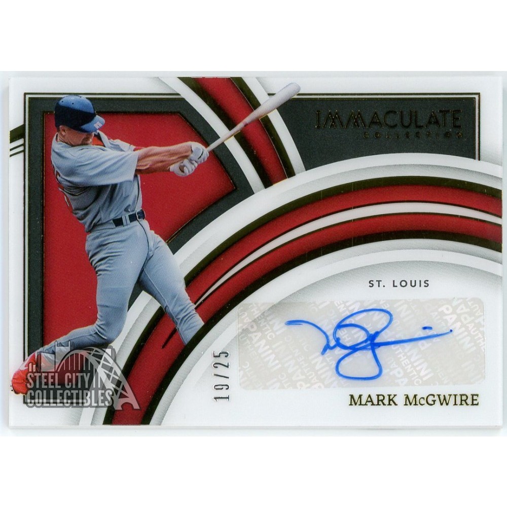 Mark McGwire 2022 Panini Immaculate Collection Autograph Card #CIS-MM ...
