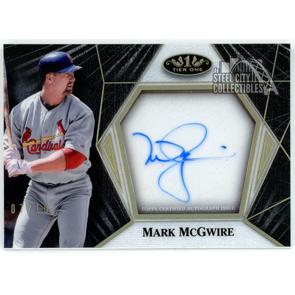 Mark McGwire 2022 Topps Tier One Clear One Autograph Card #C1A-MMC 07/ ...