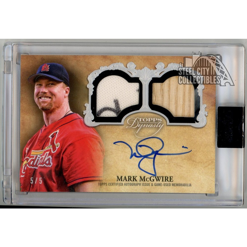 Mark McGwire 2021 Topps Dynasty Dual Relic Autograph Card #ADR-MM1 5/5 ...
