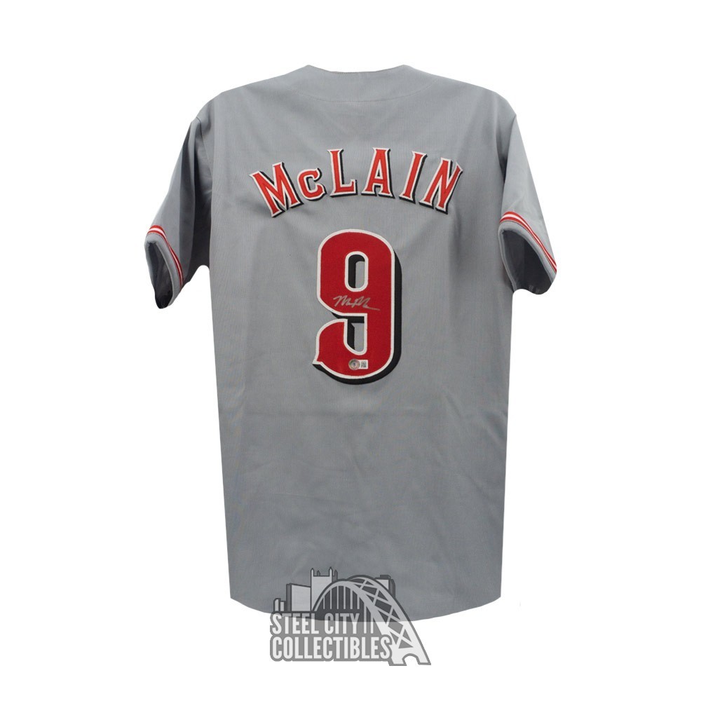 Matt McLain Autographed Cincinnati Custom Gray Baseball Jersey - BAS ...