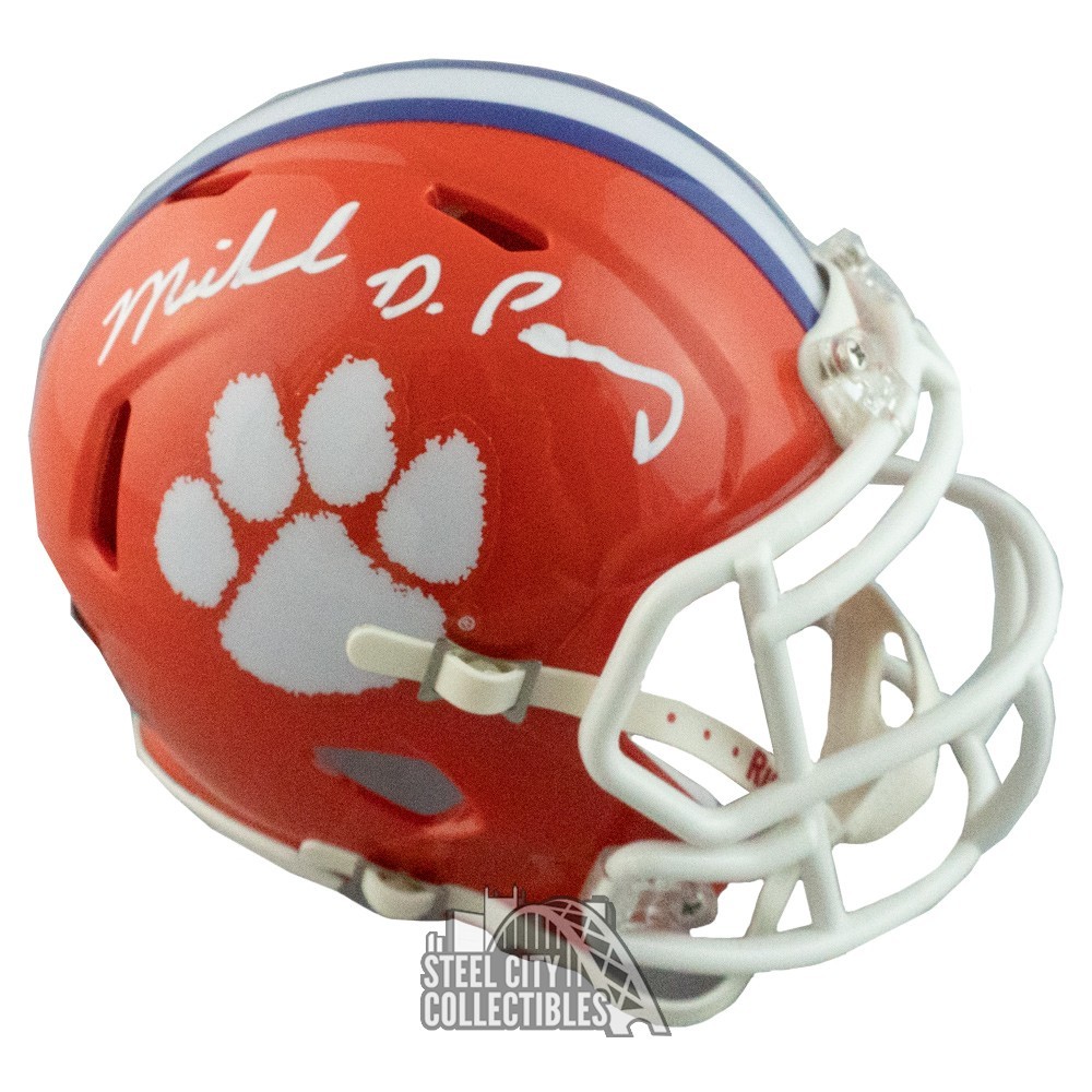 Michael D Perry Autographed Clemson Speed Mini Football Helmet - BAS ...