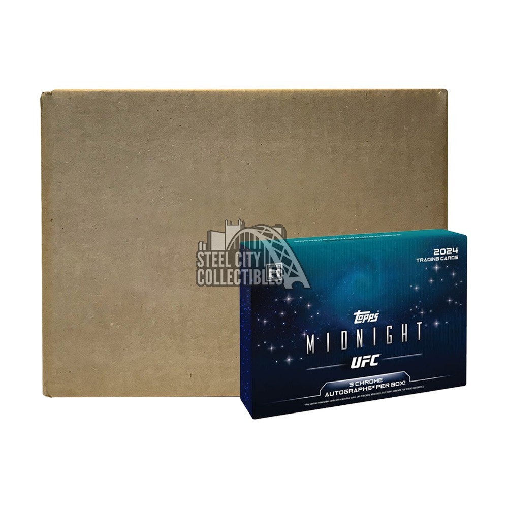 2024 Topps Midnight UFC Hobby 12-Box Case | Steel City Collectibles