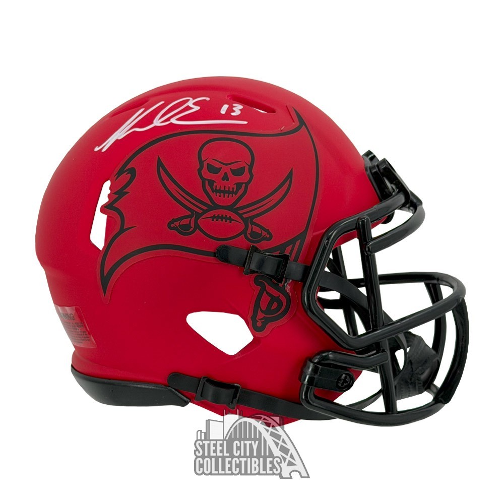 Mike Evans Autographed Tampa Bay Buccaneers RAVE Mini Football Helmet ...