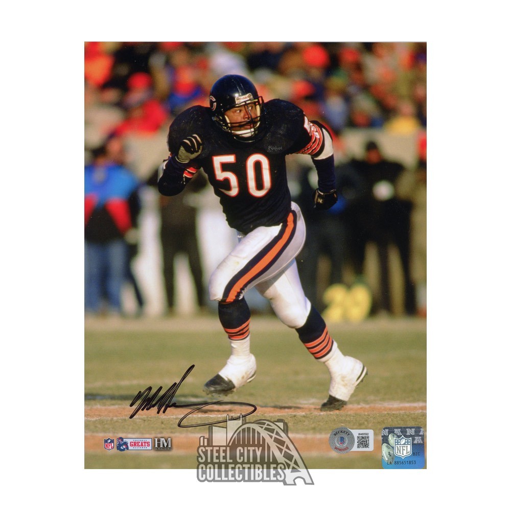 Mike Singletary Autographed Chicago Football 8x10 Photo Black Ink - BAS ...
