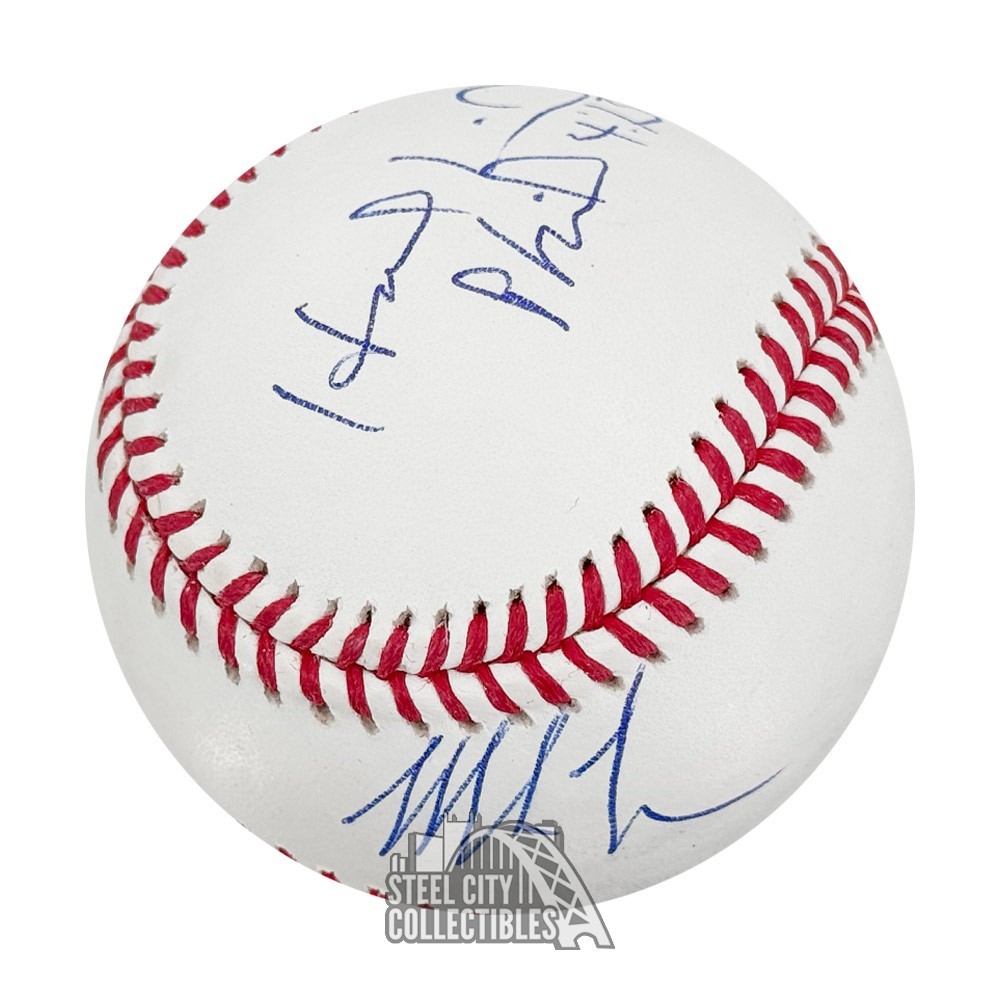 Mike Tyson / Evander Holyfield Autographed Official MLB Baseball - BAS ...