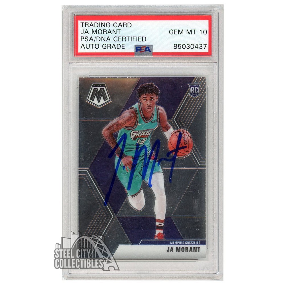 Ja Morant 2019-20 Panini Mosaic Autograph Rookie Card #219 PSA/DNA 10 ...