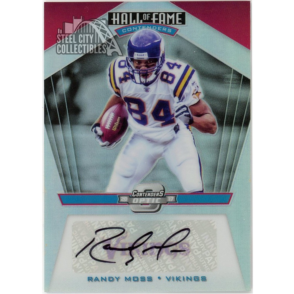 Randy Moss 2017 Contenders Optic Hall of Fame Contenders Auto 6/15 ...