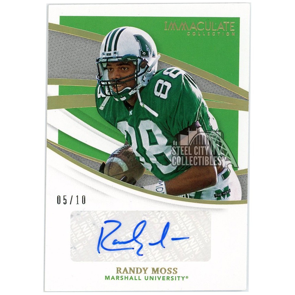 Randy Moss 2021 Panini Immaculate Collegiate Auto 5/10 | Steel City ...