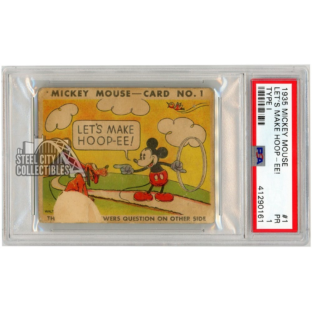 Mickey Mouse 1935 Walt Disney Type 1 Let's Make Hoop-ee! Bubble Gum ...