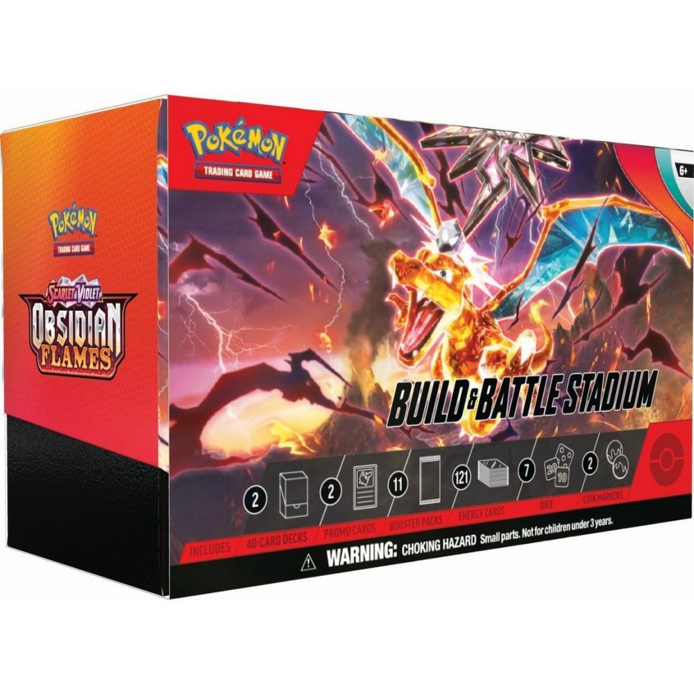 Pokemon Scarlet & Violet Obsidian Flames Battle Stadium Box | Steel ...