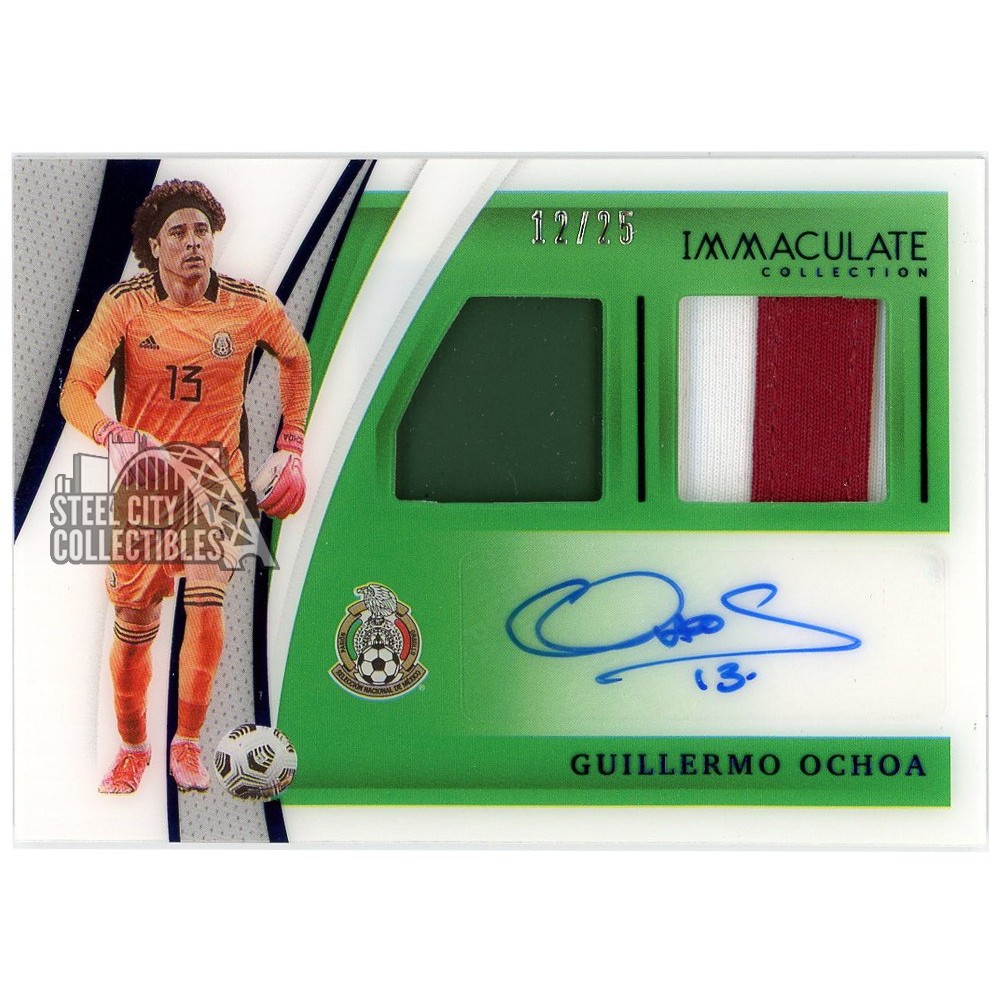 Guillermo Ochoa 2021-22 Panini Immaculate Dual Patch Autograph Card #DU ...