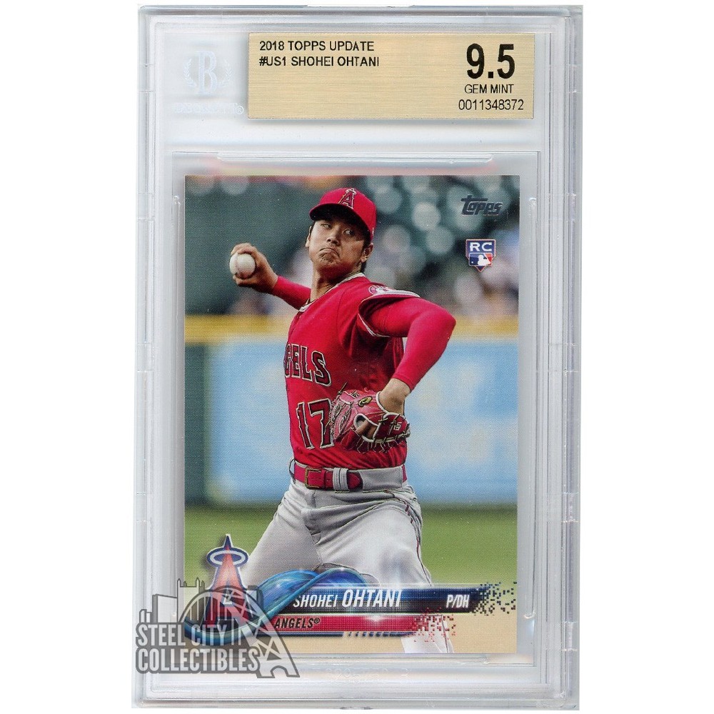 Shohei Ohtani 2018 Topps Update Rookie Card #US1 BGS 9.5 GEM MINT ...