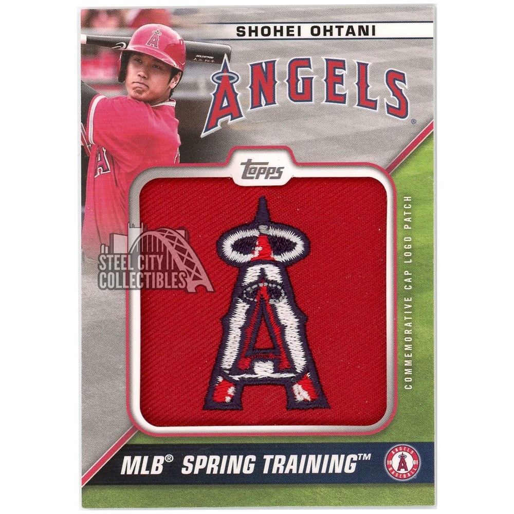 Shohei Ohtani 2021 Topps Series 1 Spring Training Cap Logo Patch Card # ...