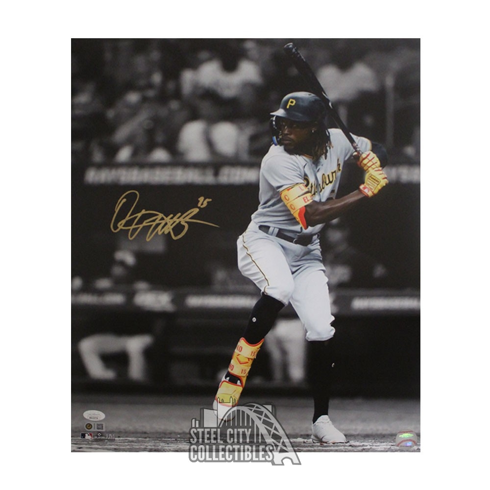Oneil Cruz Autographed Pittsburgh 16x20 Batting Baseball Photo - JSA ...