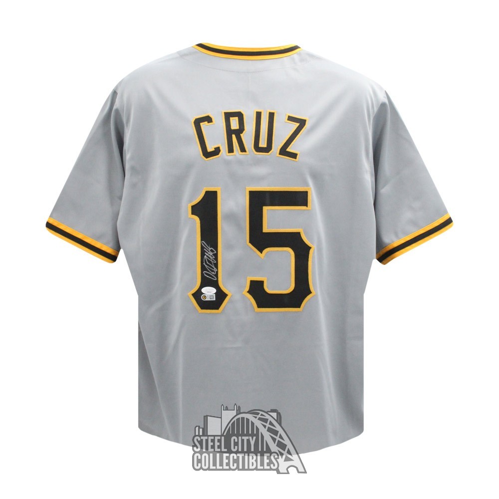 Oneil Cruz Autographed Pittsburgh Gray Custom Baseball Jersey - JSA ...
