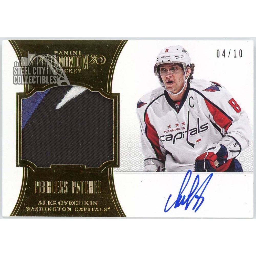 Alex Ovechkin 2012-13 Panini Dominion Peerless Patches Patch Autograph ...
