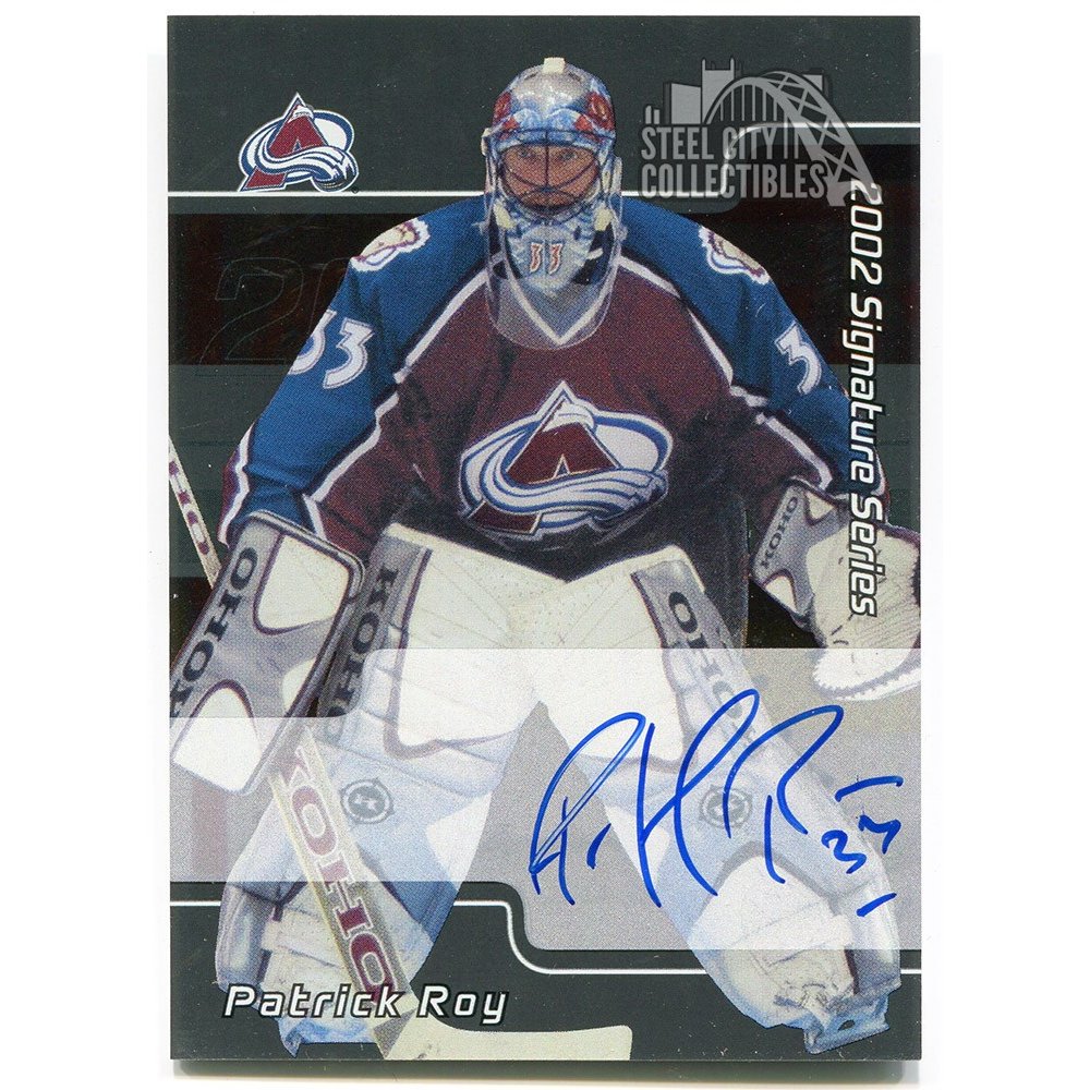 Patrick Roy 2001-02 In The Game ITG Be A Player Signature Series ...
