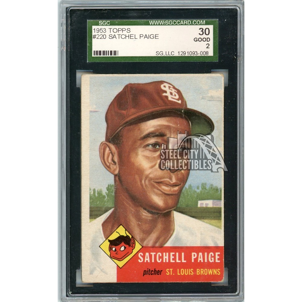 Satchel Paige 1953 Topps Baseball Card #220 SGC 2 | Steel City Collectibles