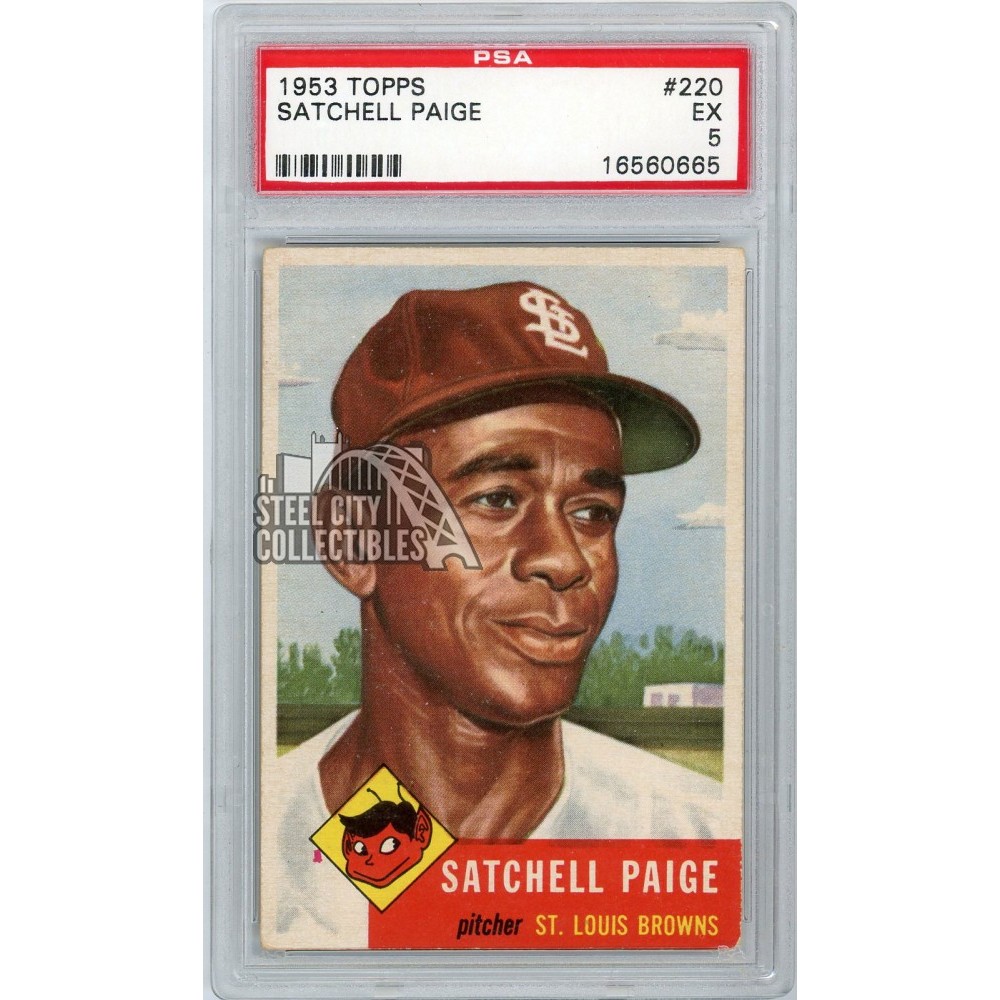 Satchell Paige 1953 Topps Baseball Rookie Card #220 PSA 5 | Steel City ...