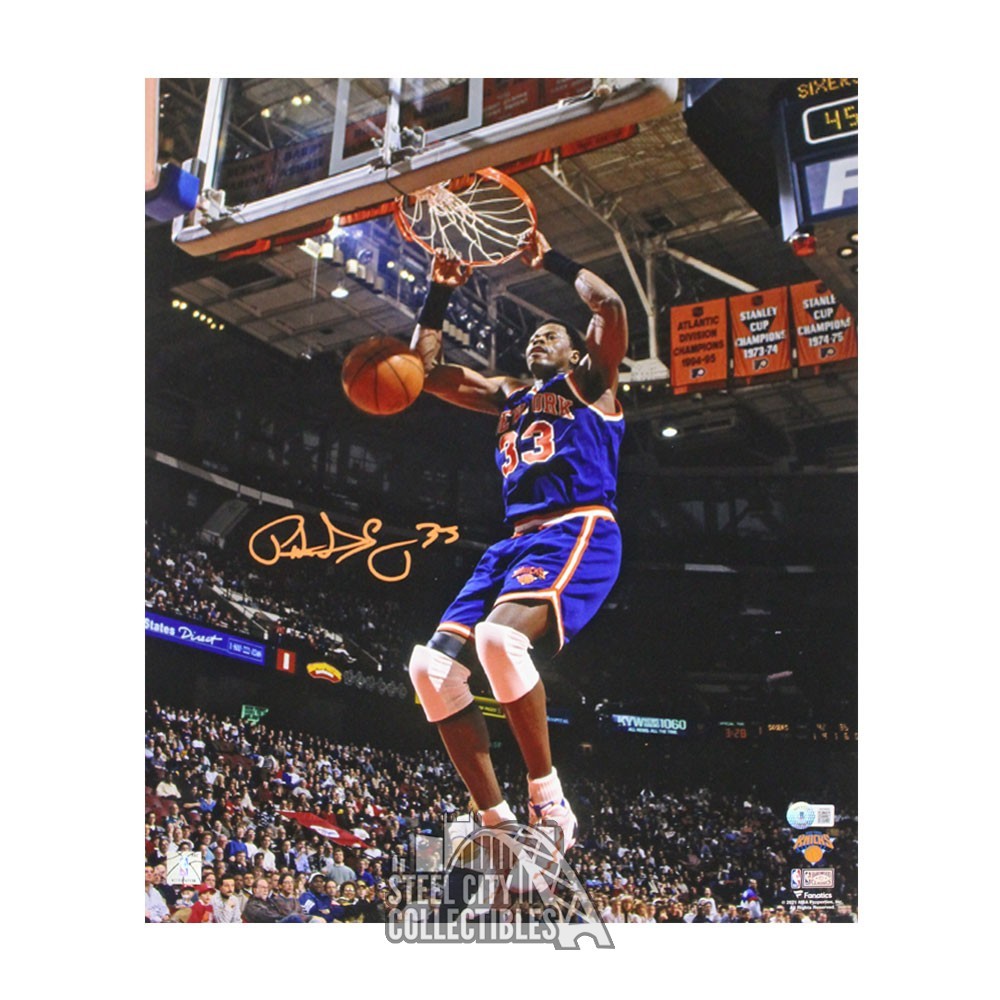 Patrick Ewing Autographed New York 16x20 Basketball Photo - BAS | Steel ...