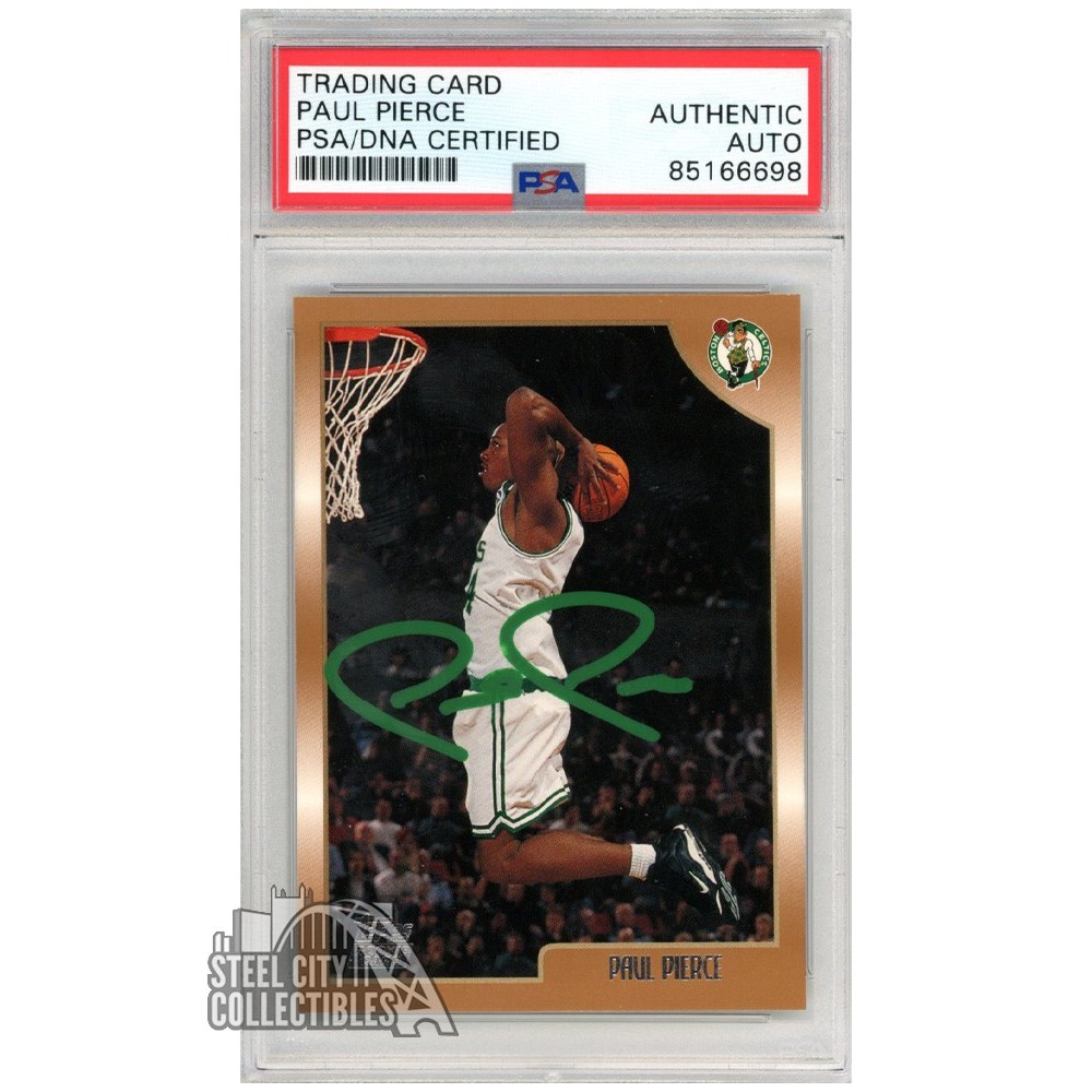 Paul Pierce 1999-00 Topps Autograph Rookie Card #135 PSA/DNA (Green ...
