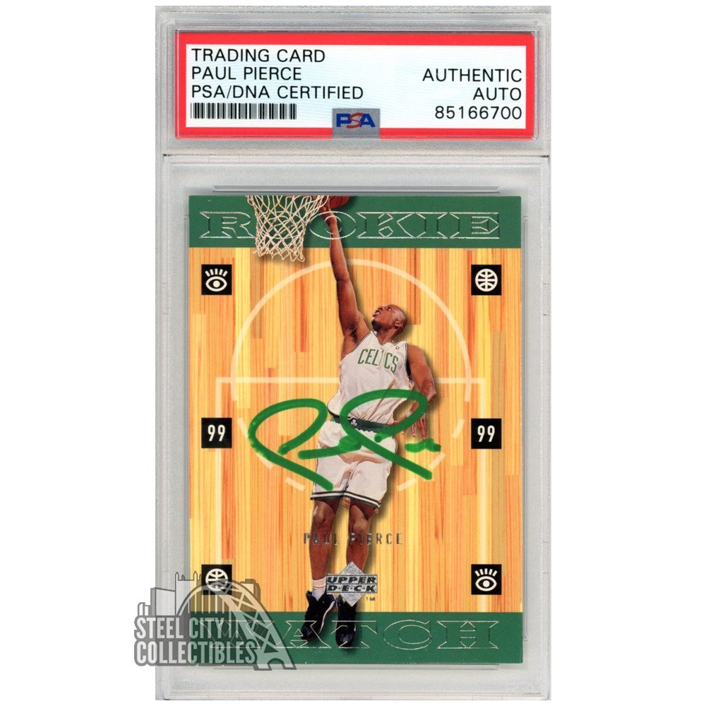 Paul Pierce 1999-00 Upper Deck Rookie Watch Autograph Card #321 PSA/DNA ...