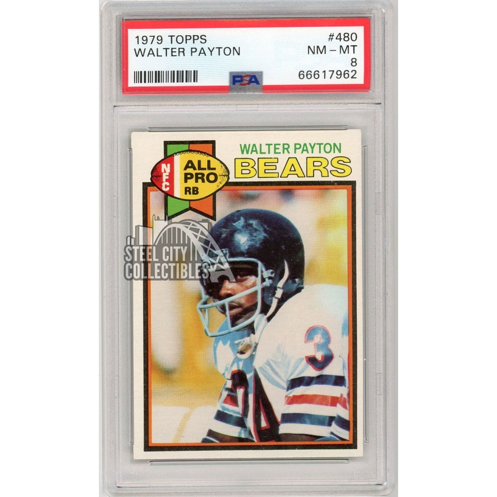 Walter Payton 1979 Topps Football All-Pro Card #480 PSA 8 | Steel City ...
