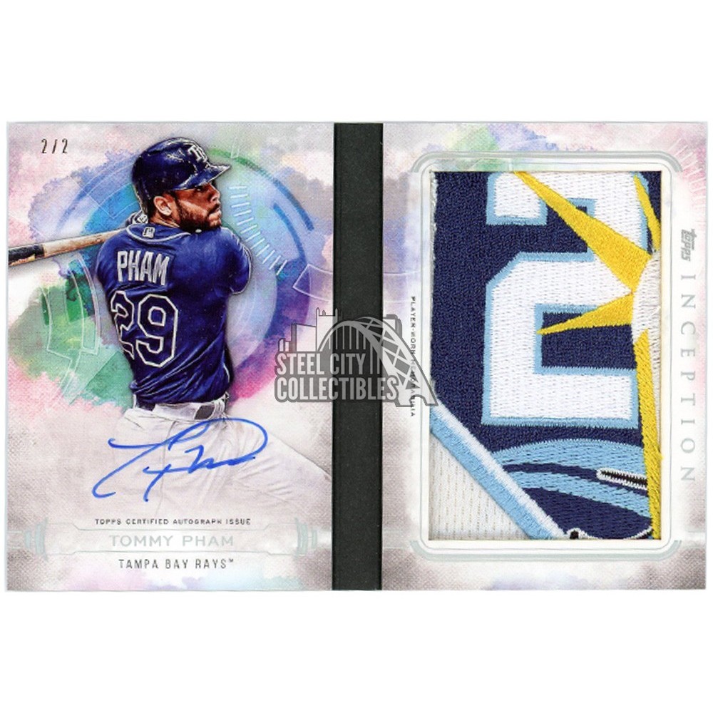 Tommy Pham 2019 Topps Inception Logo Patch Autograph Booklet #IATL-TP 2 ...